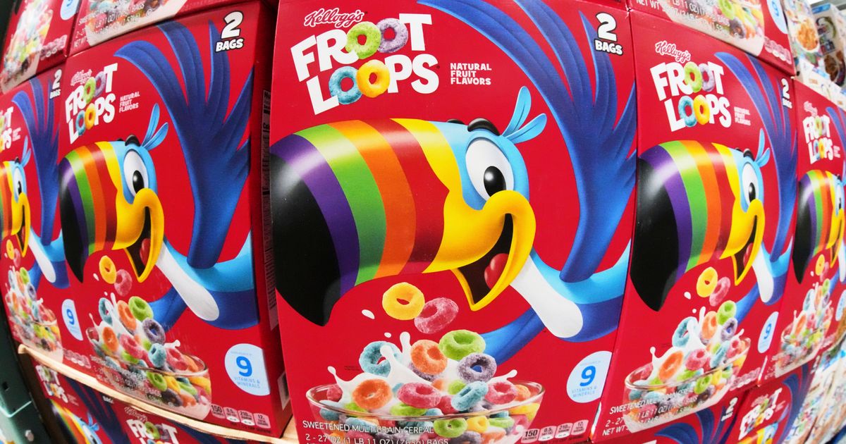 Kellogg says it will remove artificial dyes from cereals by the end of ...