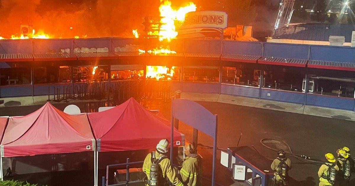 Massive fire damages Avista Stadium in Spokane Valley | The Seattle Times
