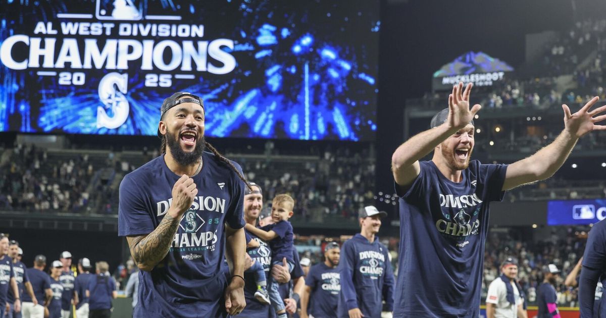 Photos: Mariners take on Rockies, clinch AL West for first time since ...