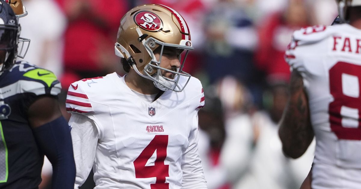 49ers cut Jake Moody, place George Kittle on injured reserve, AP source ...