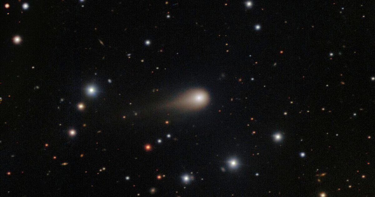 Telescope reveals a growing tail on the comet that’s visiting from ...