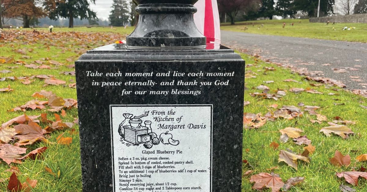Family recipes carved into gravestones provide comfort and sweet ...