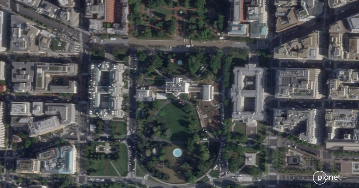 Satellite images show before and after of demolition of White House ...