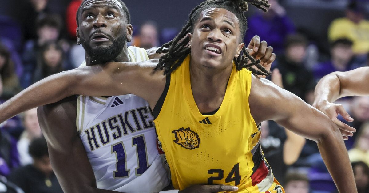 Photos: Huskies win against Golden Lions in men’s basketball opener, 94 ...
