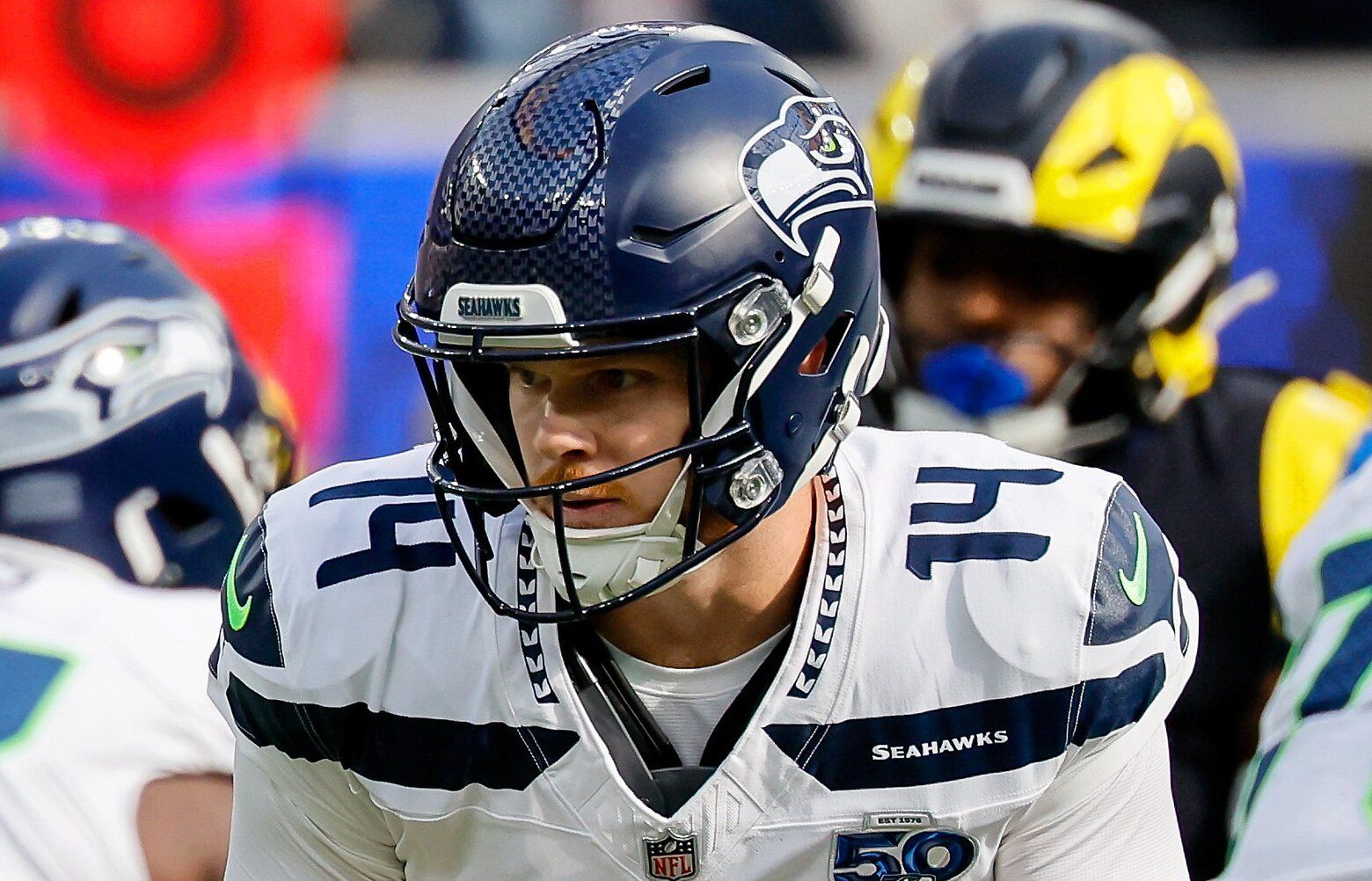 Seahawks tight end AJ Barner developing as pass catcher | Notebook ...