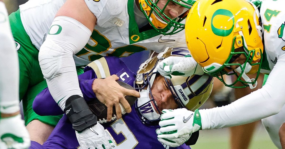 Huskies come up short in loss to No. 6 Oregon: ‘Just didn’t go our way ...