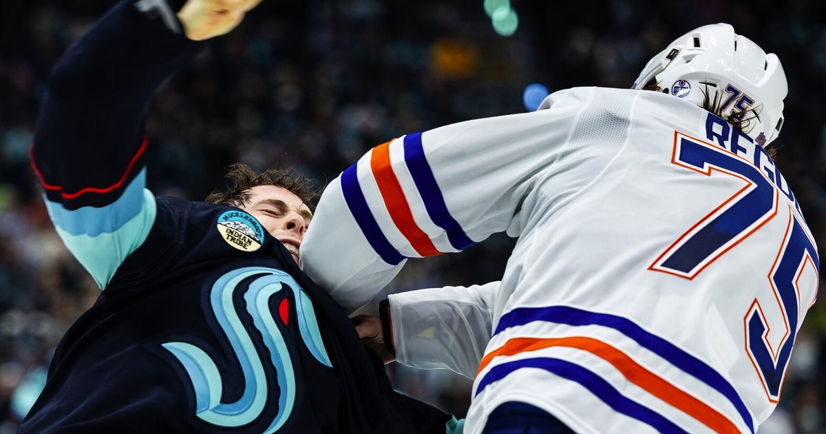 Photos: Seattle Kraken take on Edmonton Oilers | The Seattle Times