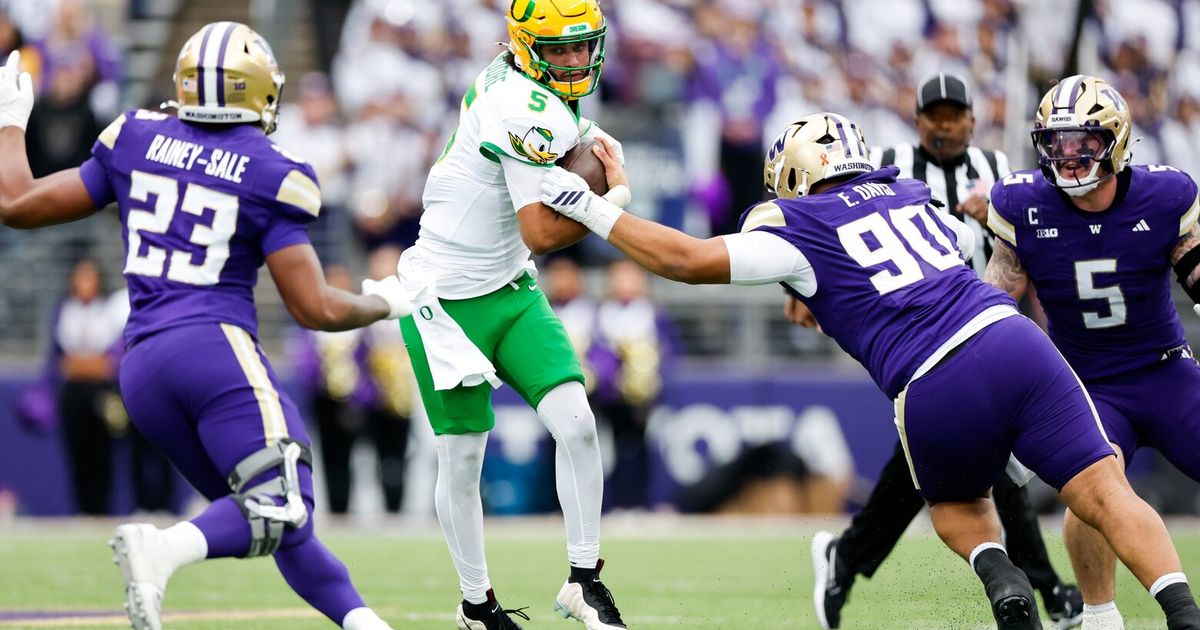 Washington Huskies’ defense shines, despite loss to Oregon Ducks | The ...