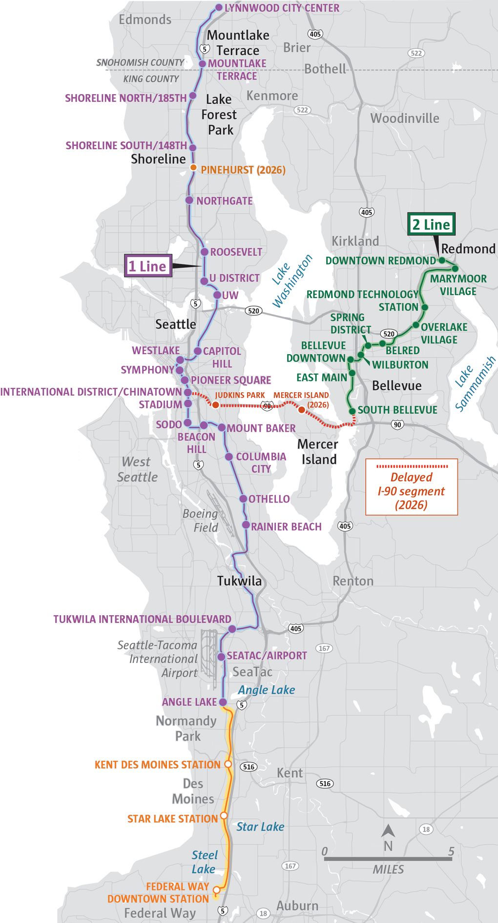Light rail’s push to Federal Way gives students, workers front-door ...