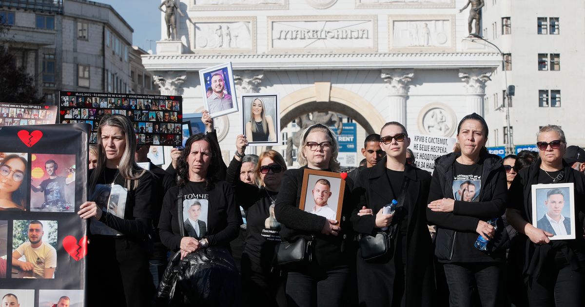 Thousands protest ahead of trial over deadliest fire in North Macedonia ...