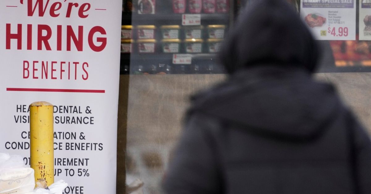 US jobless claim applications fell by 13,000 last week as layoffs ...