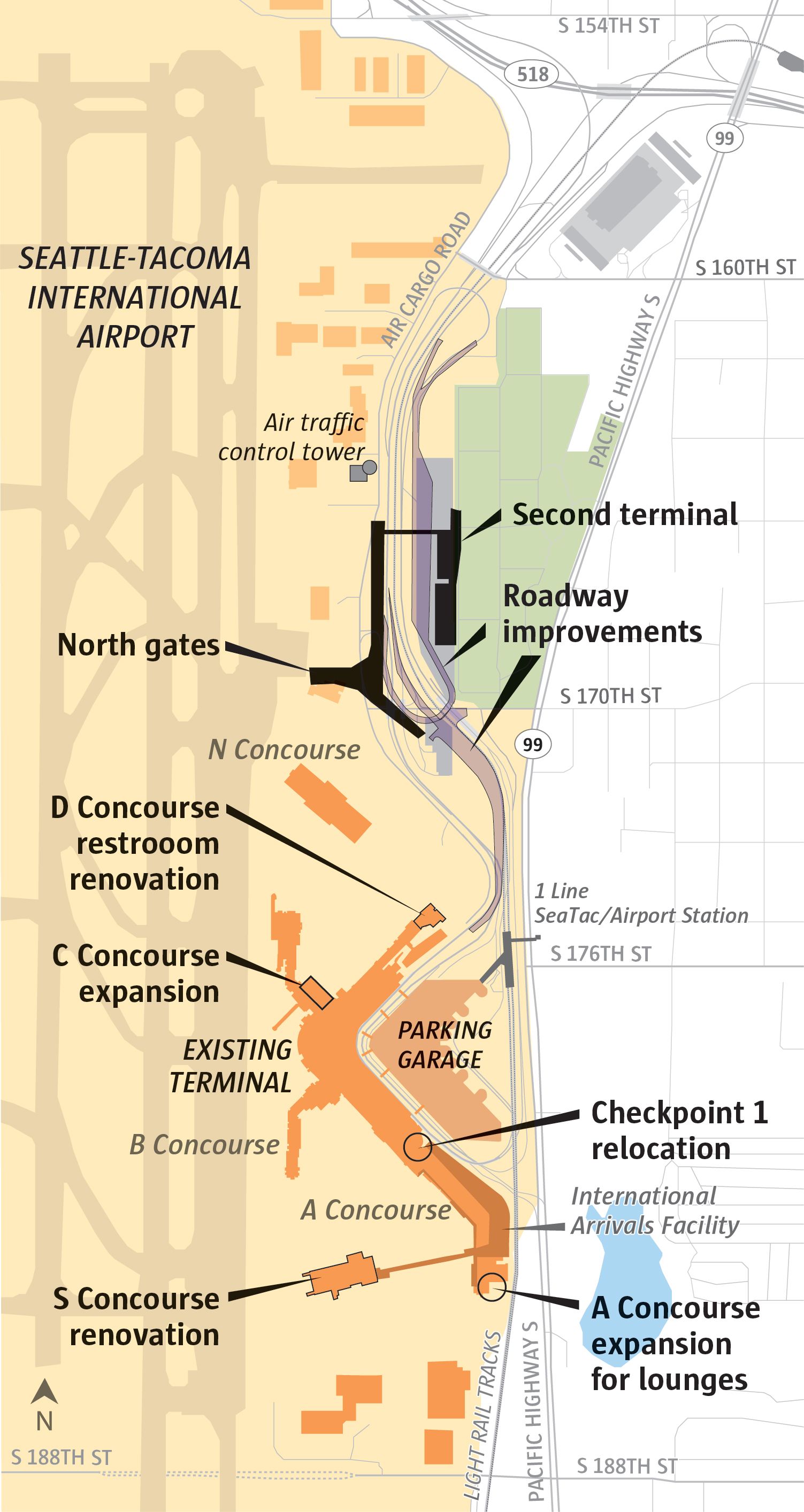 Sea-Tac Airport’s answer to crowding? Construction | The Seattle Times