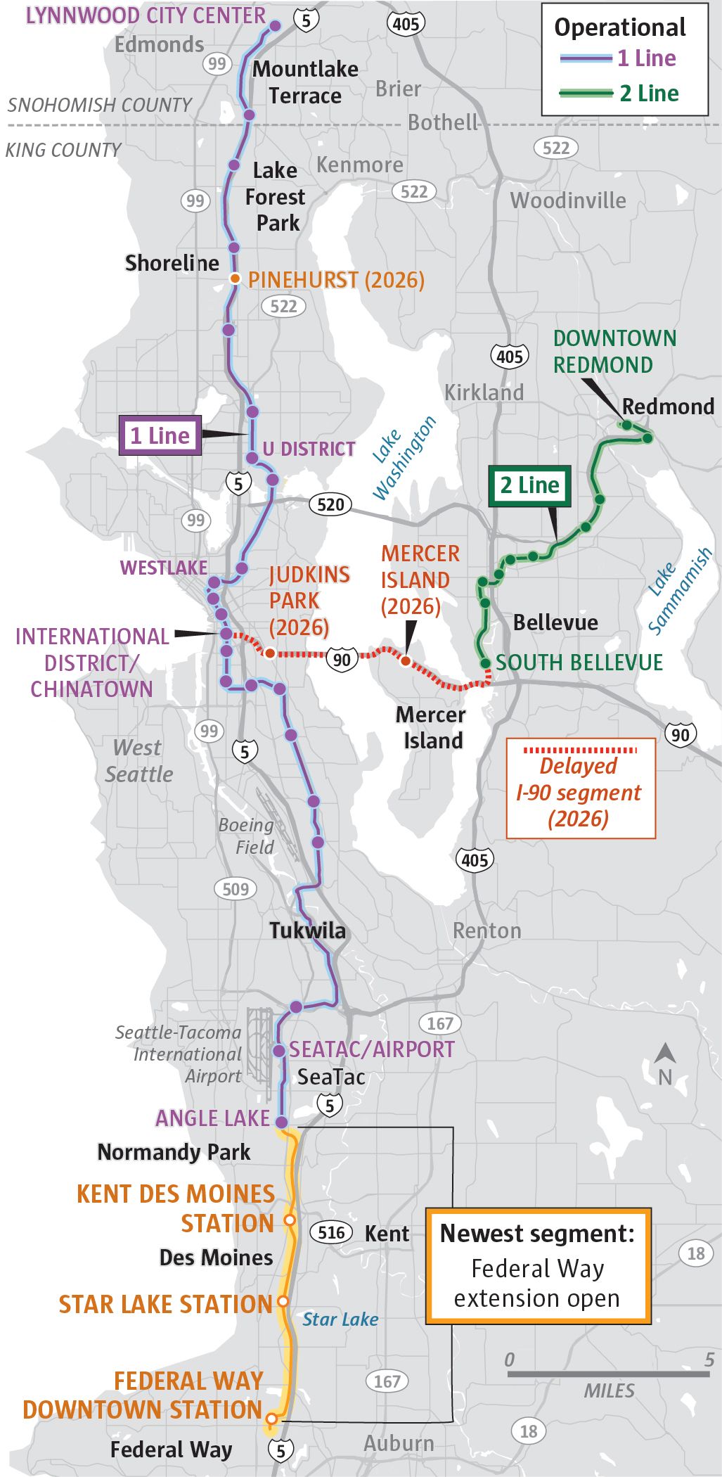 New light rail stations open with South King County party | The Seattle ...