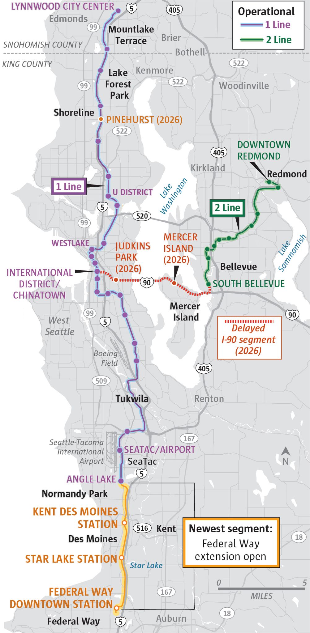 New light rail stations open with South King County party | The Seattle ...