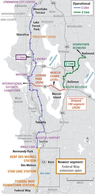 New light rail stations open with South King County party | The Seattle ...