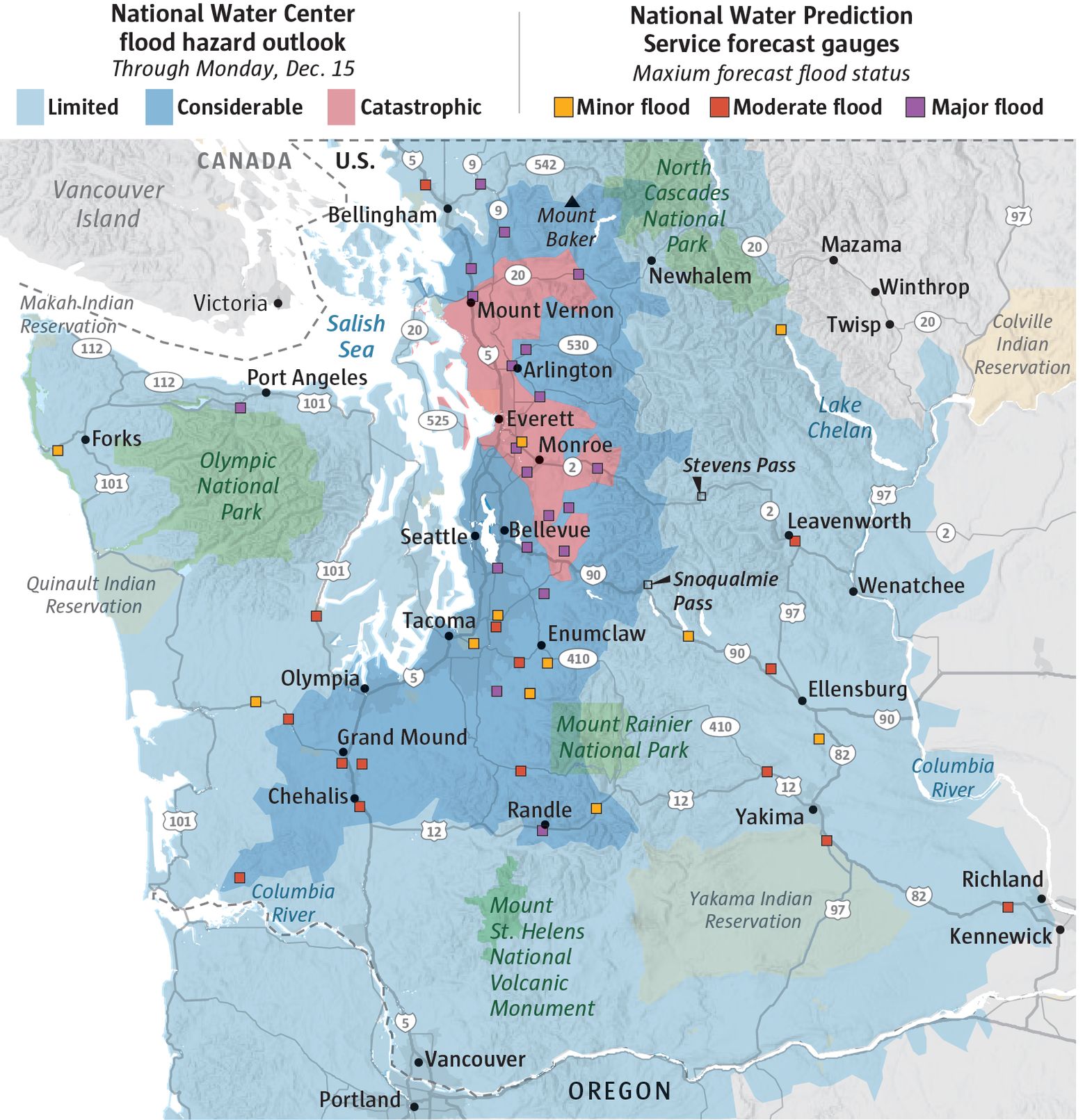 Flooding in WA’s Skagit, Snohomish rivers prompts evacuations, rescues ...