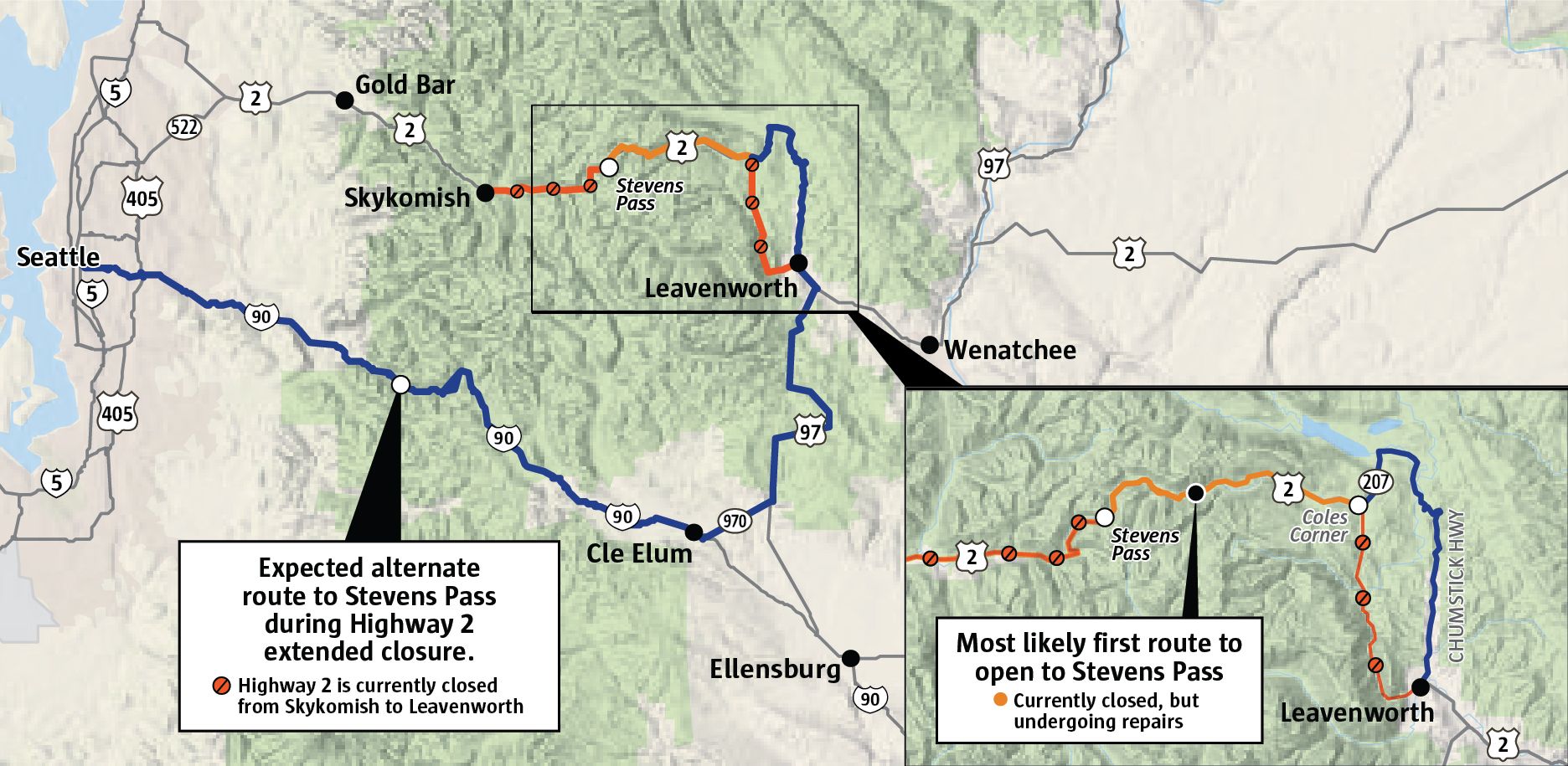 Stevens Pass pledges to open this ski season despite Highway 2 closure ...