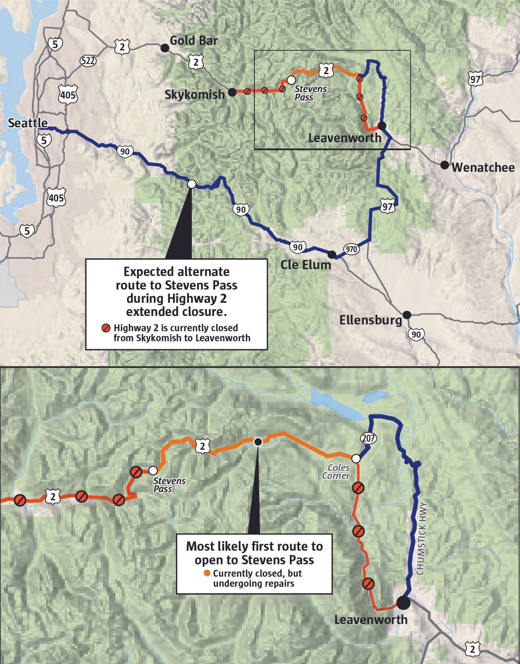 Stevens Pass pledges to open this ski season despite Highway 2 closure ...