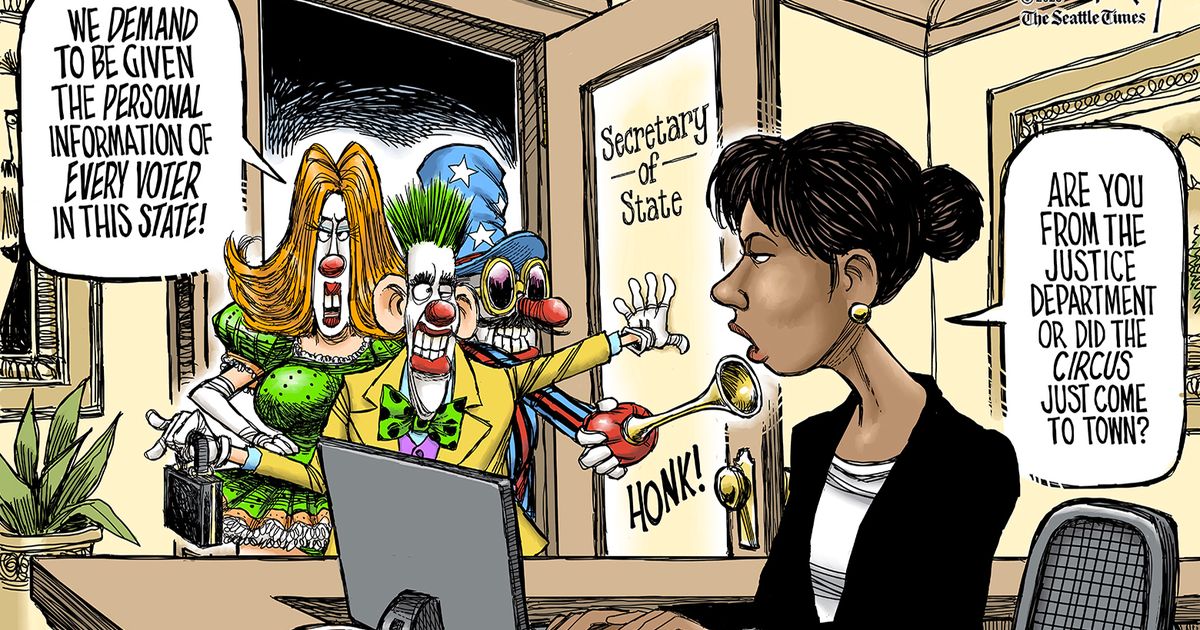 Trump’s DOJ clown show rolls into Washington state | The Seattle Times