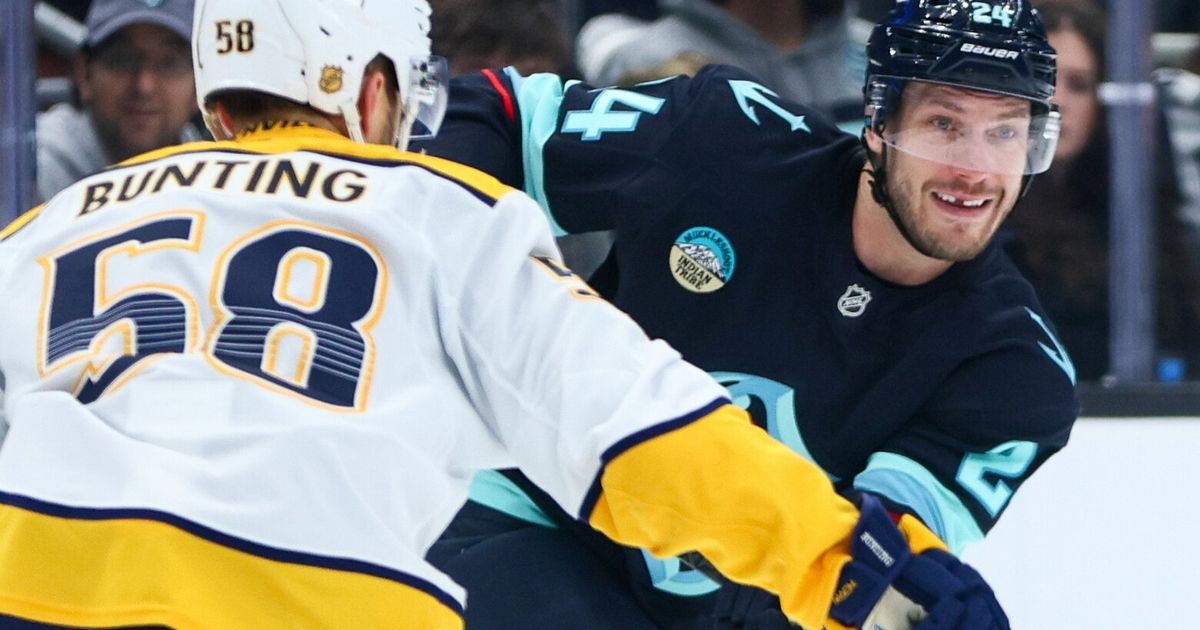 Seattle Kraken score 3 goals early, cruise to win over Predators | The ...