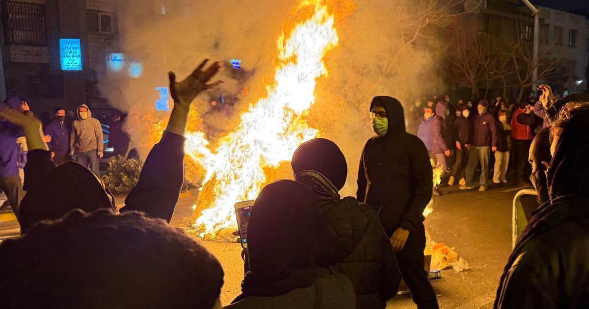 The death toll from a crackdown on protests in Iran jumps to at least ...