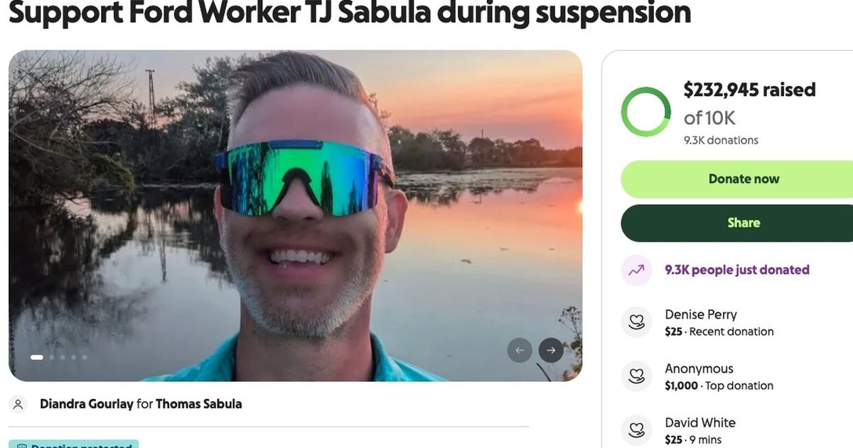 Donations pour in for suspended Ford worker who heckled Trump | The ...