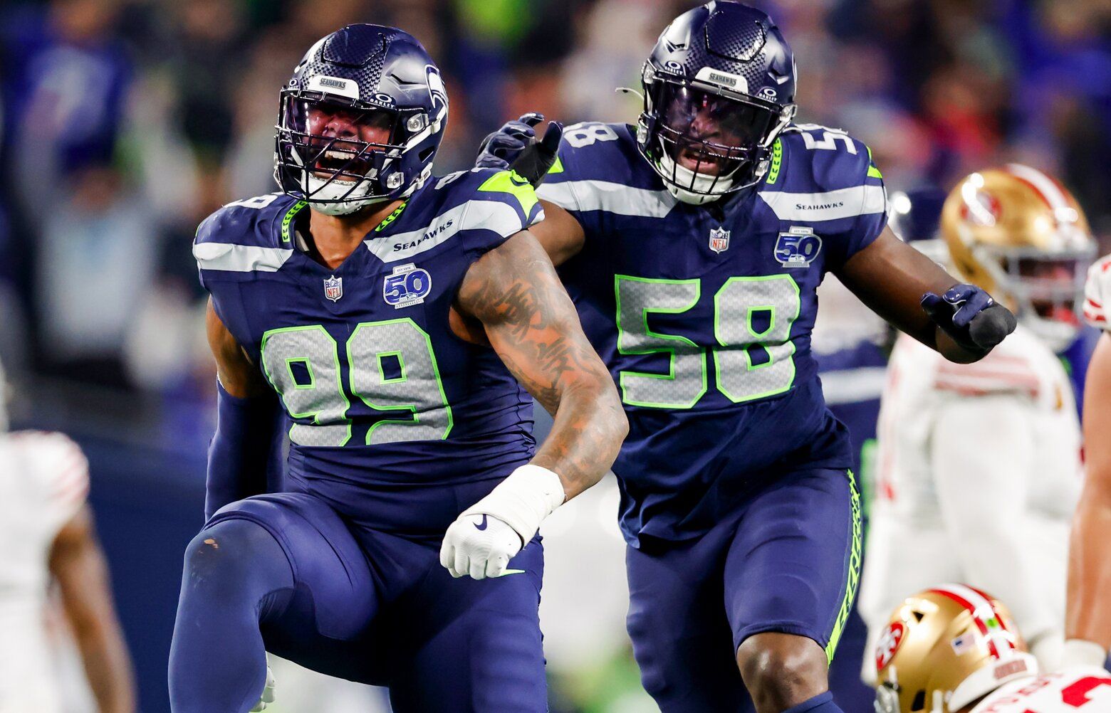 Russell Wilson shows love to Seahawks, Sam Darnold after playoff win ...