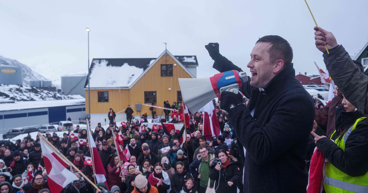 Thousands march in Greenland to support Arctic island in the face of ...