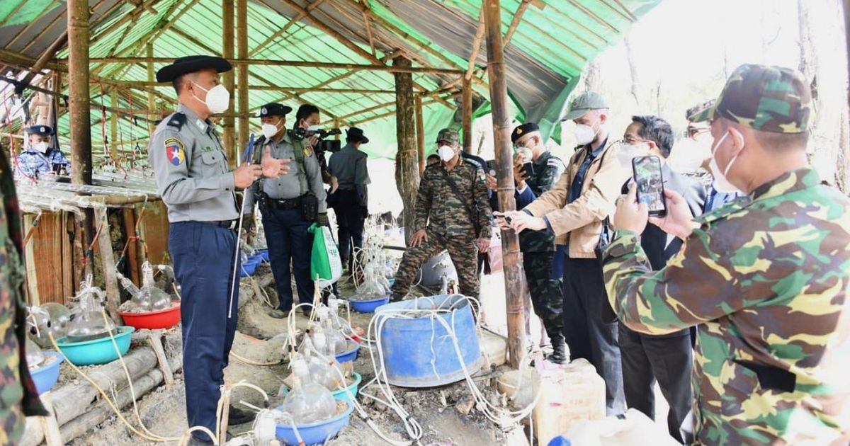 Myanmar’s military government claims a record seizure of illicit drugs ...