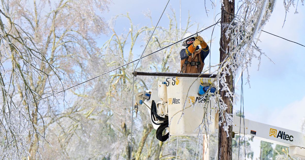 More arctic air expected in parts of the South still covered in ice and ...