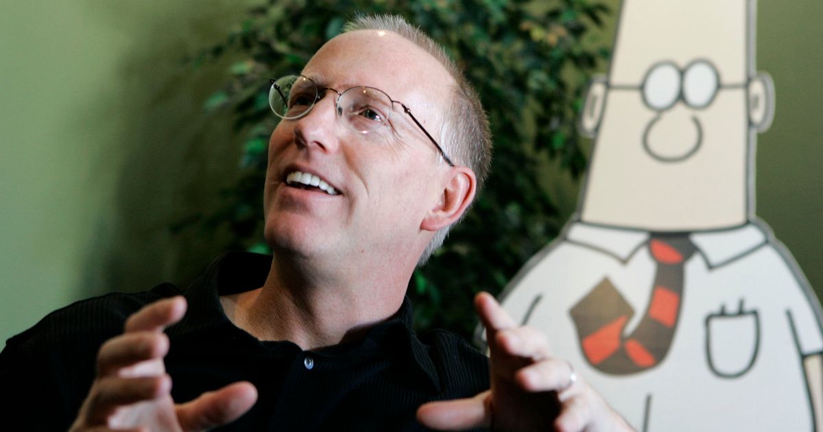 Scott Adams, whose comic strip ‘Dilbert’ ridiculed white-collar office ...