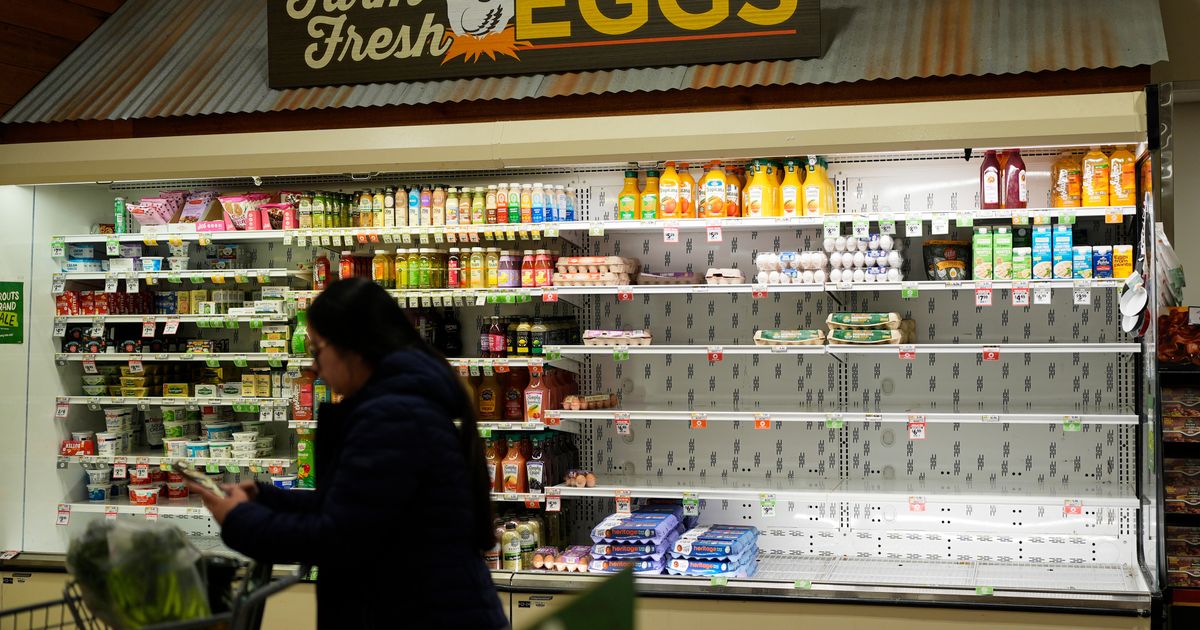 Crews spread salt on roads and people stock up on batteries as a winter ...