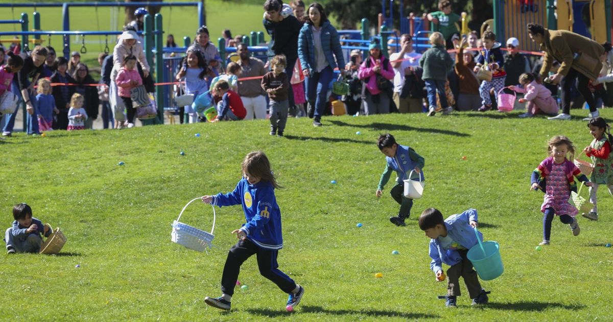 Spring scramble: Kids scoop up eggs in minutes at Green Lake | The ...