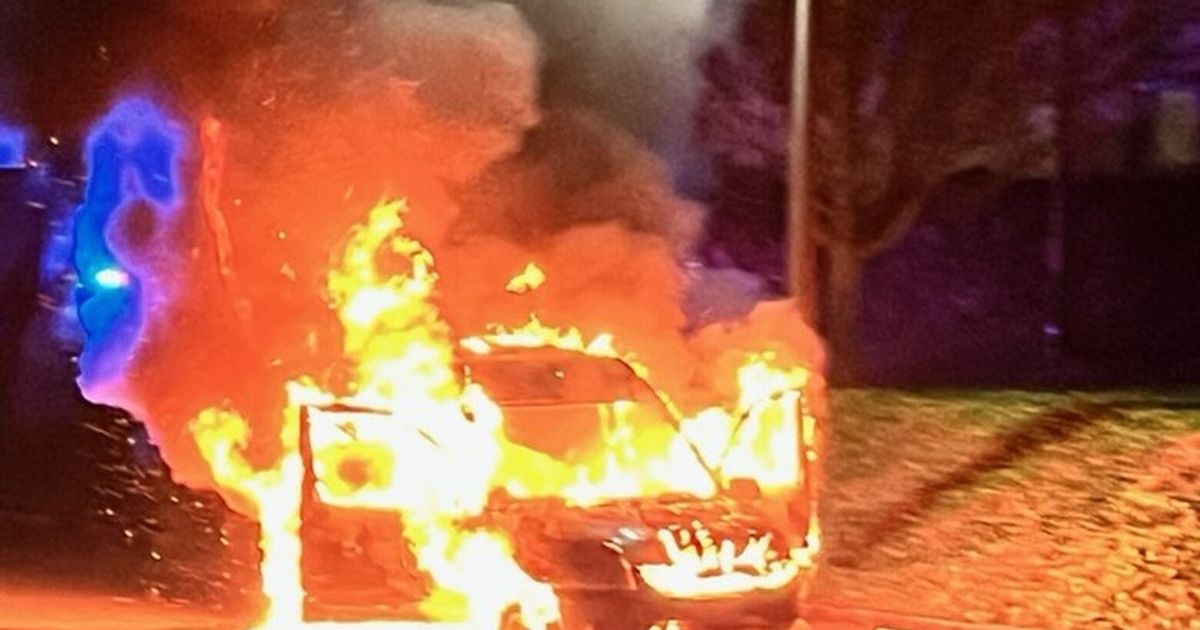 Van explodes in Everett police parking lot; man arrested | The Seattle ...