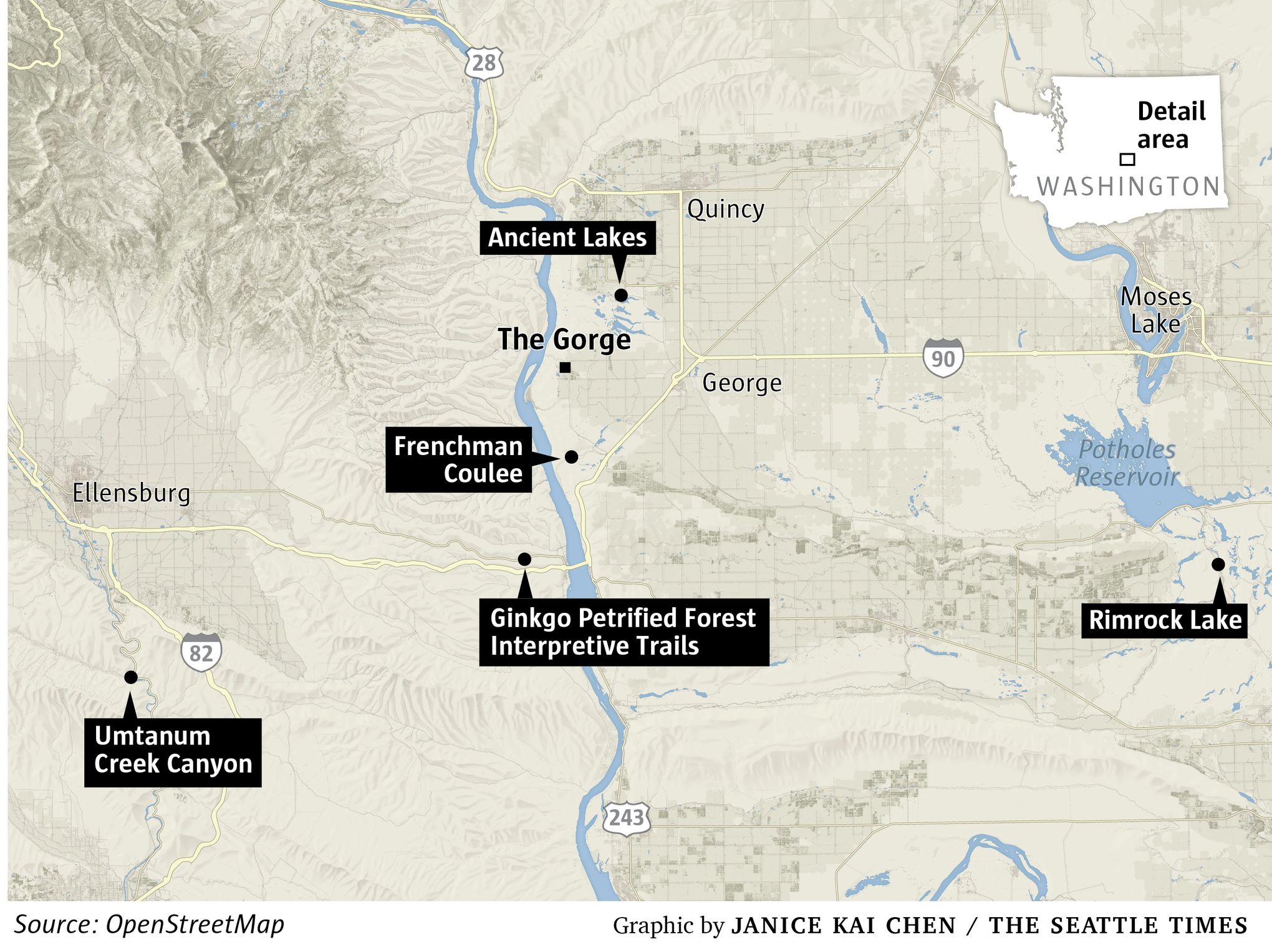 Near the Gorge Amphitheatre? See Yakima River and more on 5 central WA ...