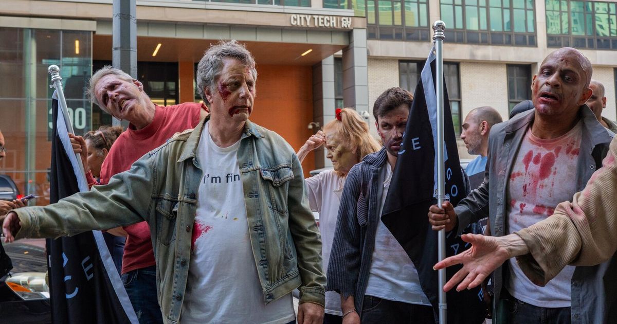 The casting call was for zombies. The job was actually a landlord rally ...
